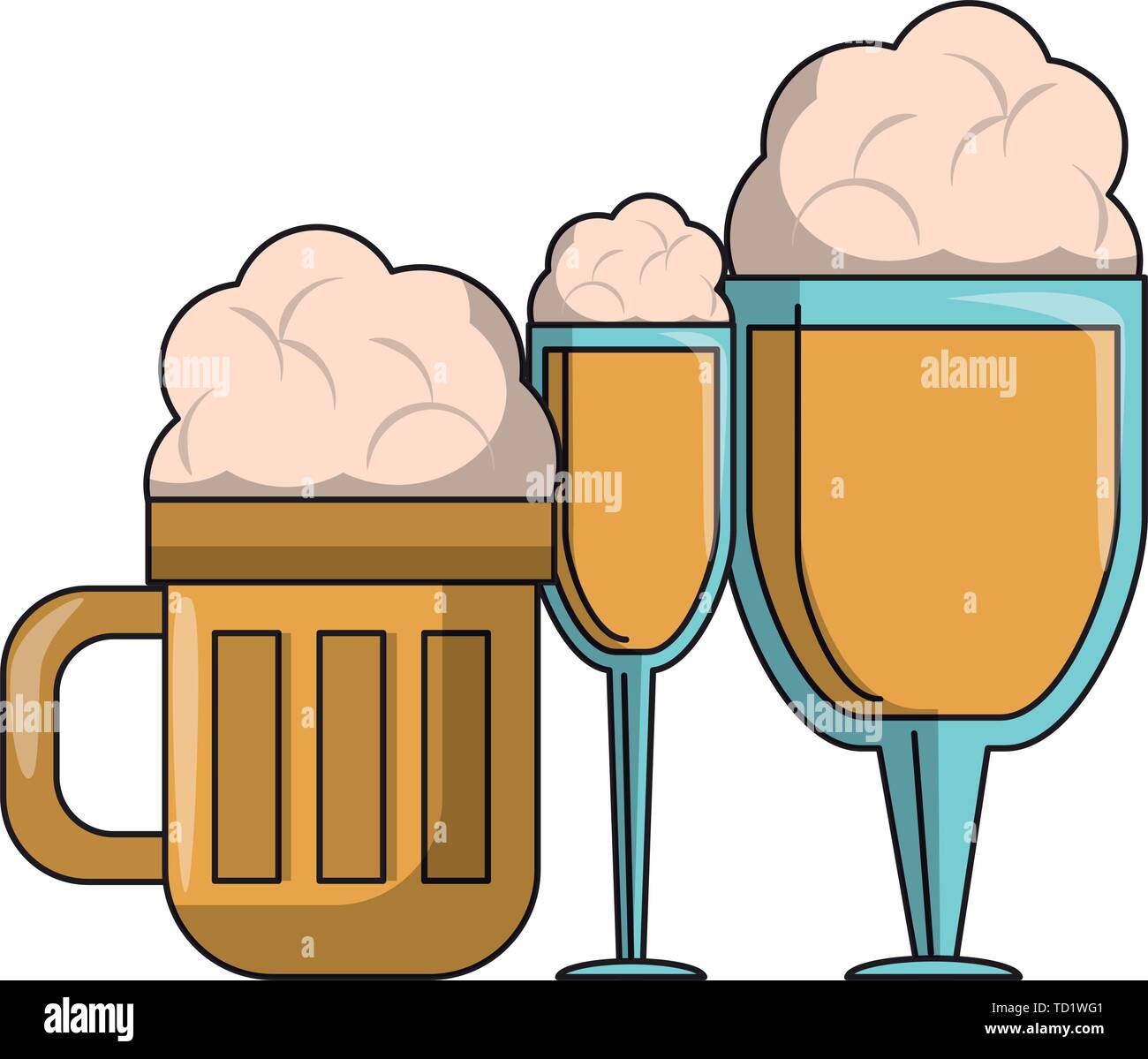 beverage liqueur and drink cartoon Stock Vector Image & Art - Alamy