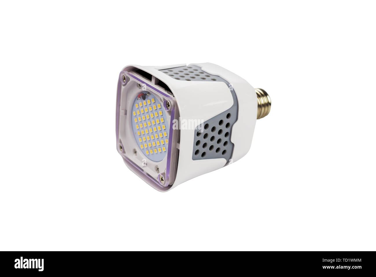 Led light on white background Stock Photo - Alamy