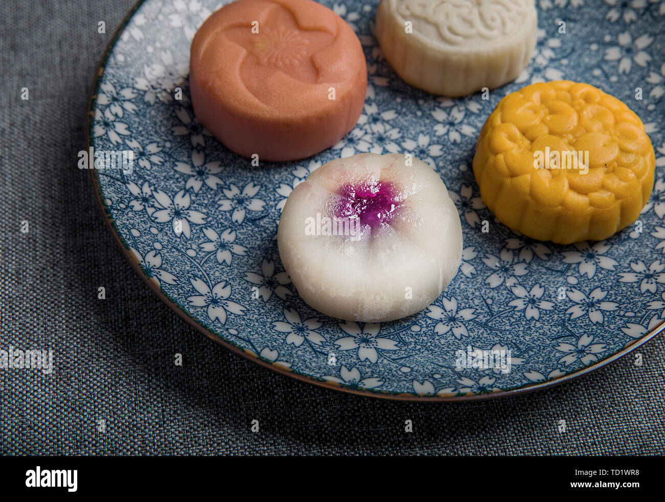 New color mooncakes Stock Photo - Alamy