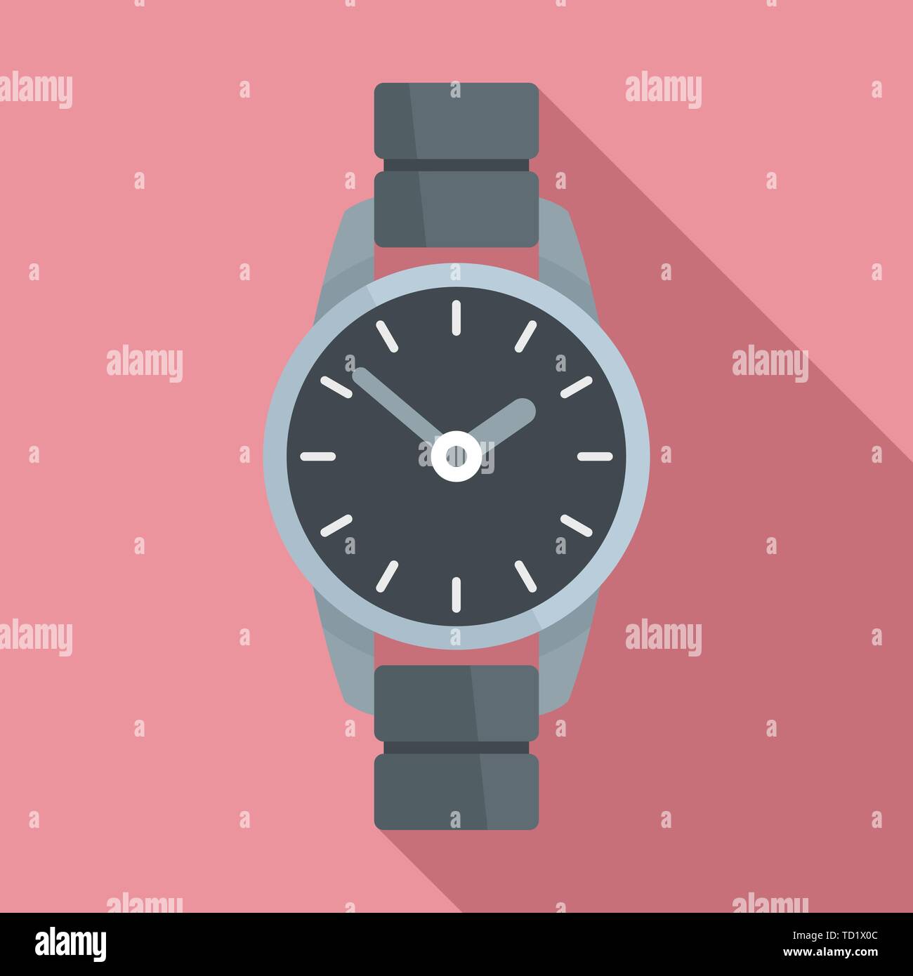 Hand watch icon. Flat illustration of hand watch vector icon for web ...