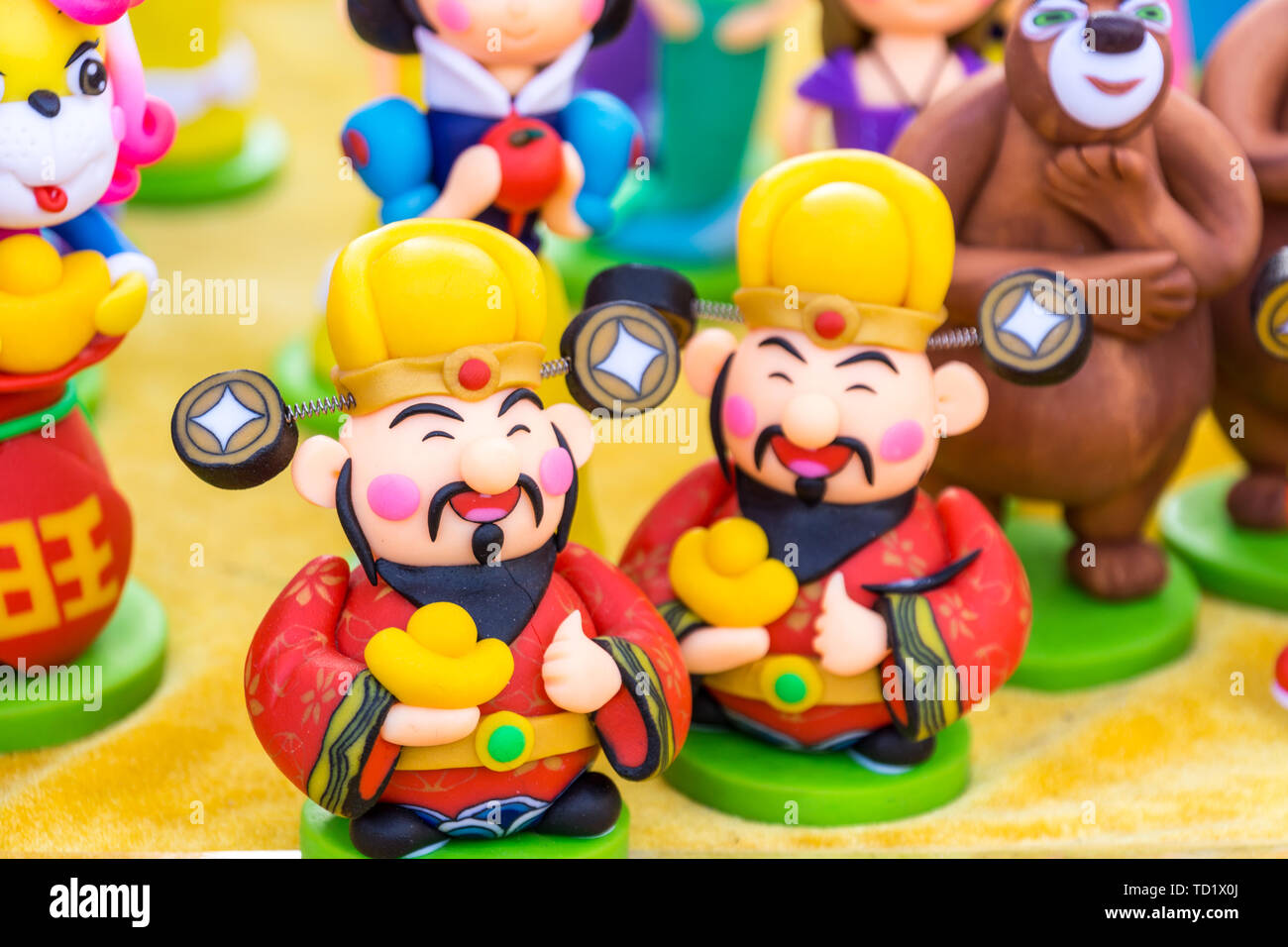 Chinese Temple Fair Food - Face Man Stock Photo - Alamy