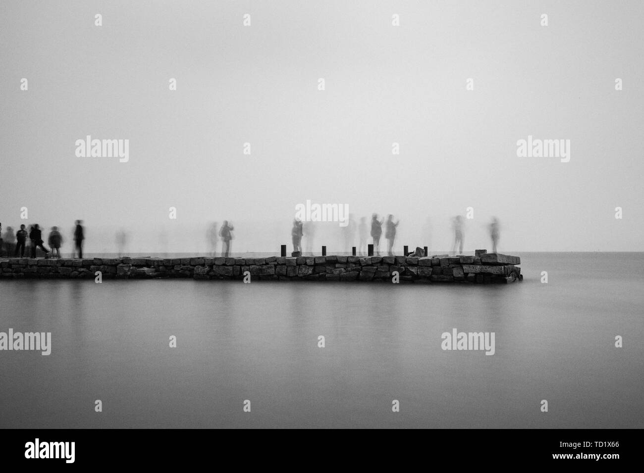 Taihu first big island, Suzhou Xishan Island, ancient wharf Stock Photo ...