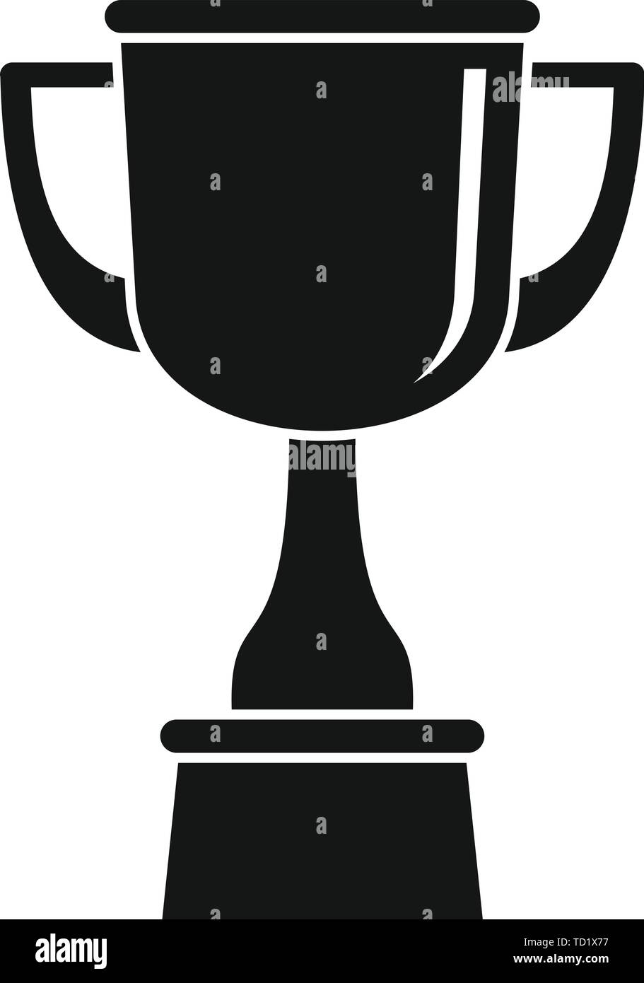 Gold cup icon. Simple illustration of gold cup vector icon for web ...