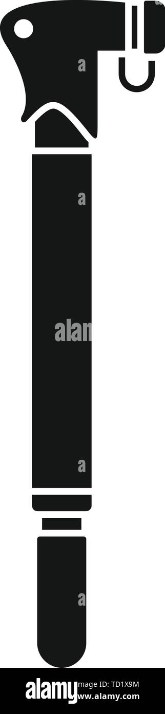 Bike tire pump icon. Simple illustration of bike tire pump vector icon ...