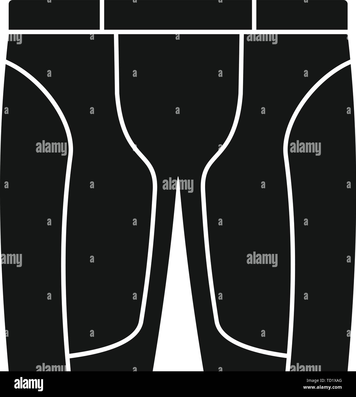 Bike shorts icon. Simple illustration of bike shorts vector icon for ...