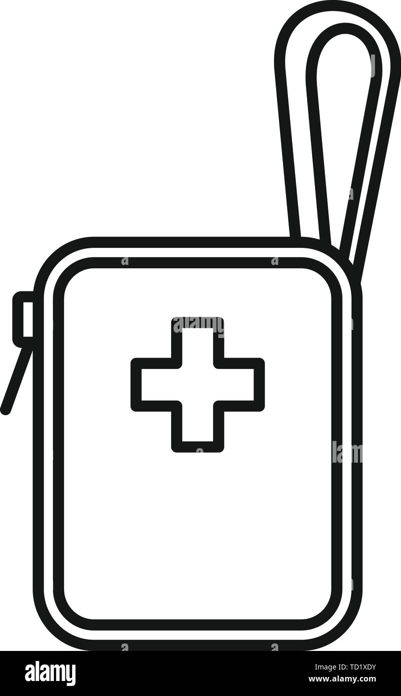 Bike first aid kit icon. Outline bike first aid kit vector icon for web ...