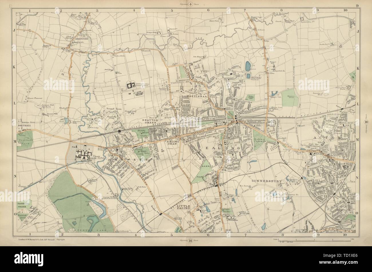 London street map 1900 hi-res stock photography and images - Alamy