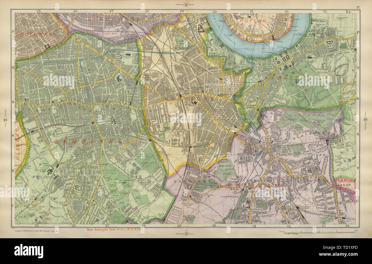 LONDON SOUTH Camberwell Greenwich Deptford Lewisham Southwark BACON ...