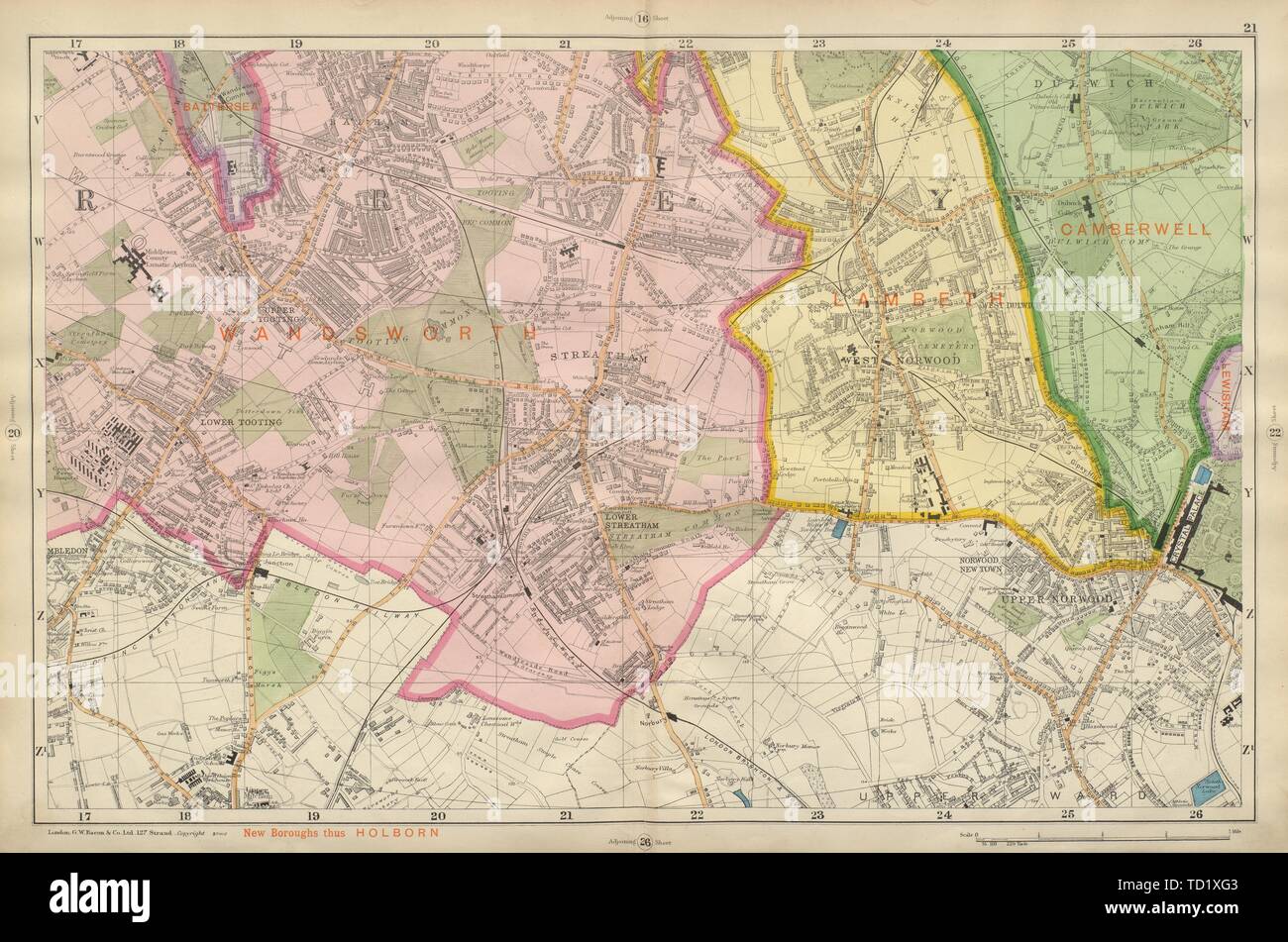 London street map 1900 hi-res stock photography and images - Alamy