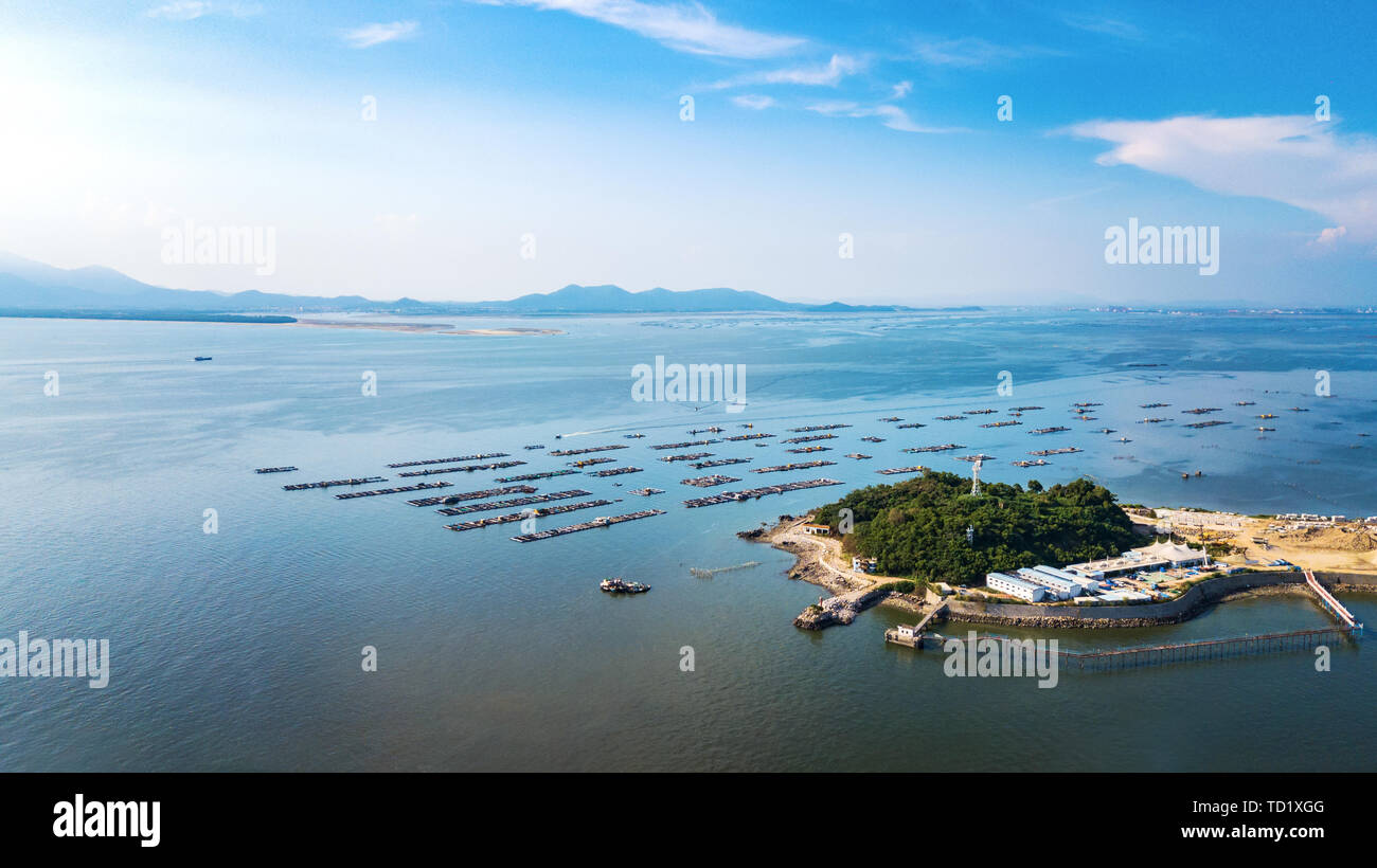 Aerial shot sea bay ships hi-res stock photography and images - Alamy
