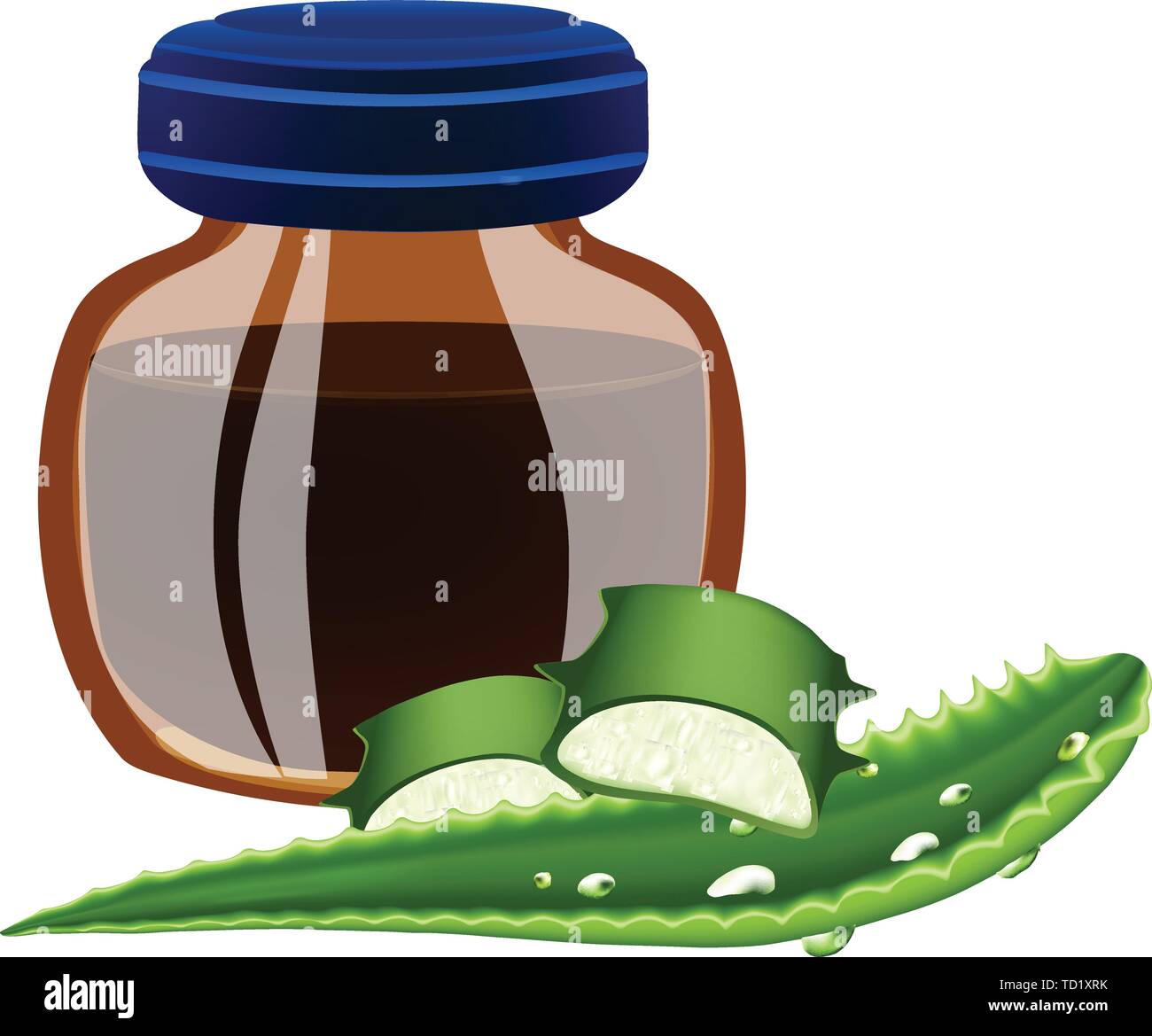 Propolis bottle aloe vera icon. Cartoon of propolis bottle aloe vera ...