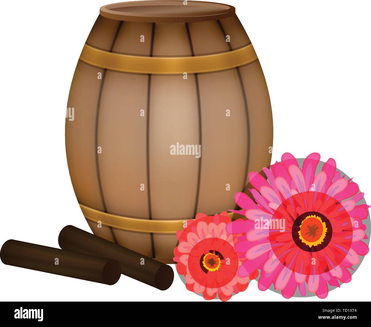 Propolis stick barrel honey icon. Cartoon of propolis stick barrel ...