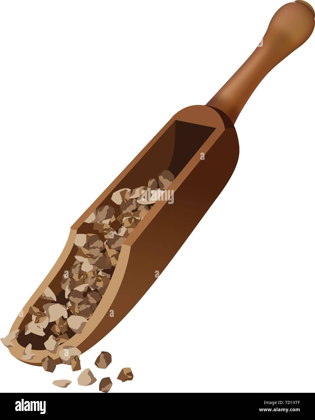 Propolis in spoon icon. Cartoon of propolis in spoon vector icon for ...