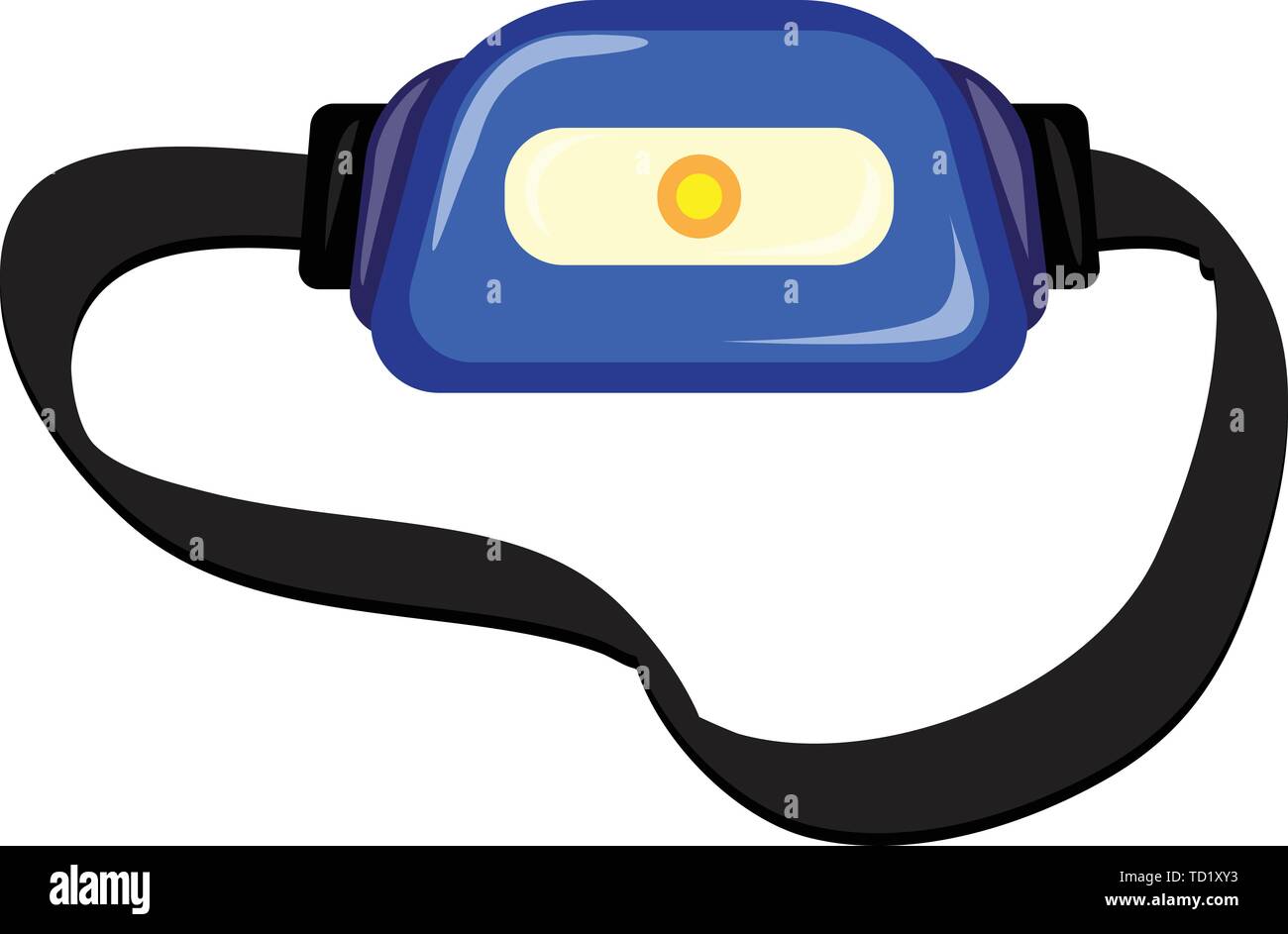Hiking headlight icon. Cartoon of hiking headlight vector icon for web ...