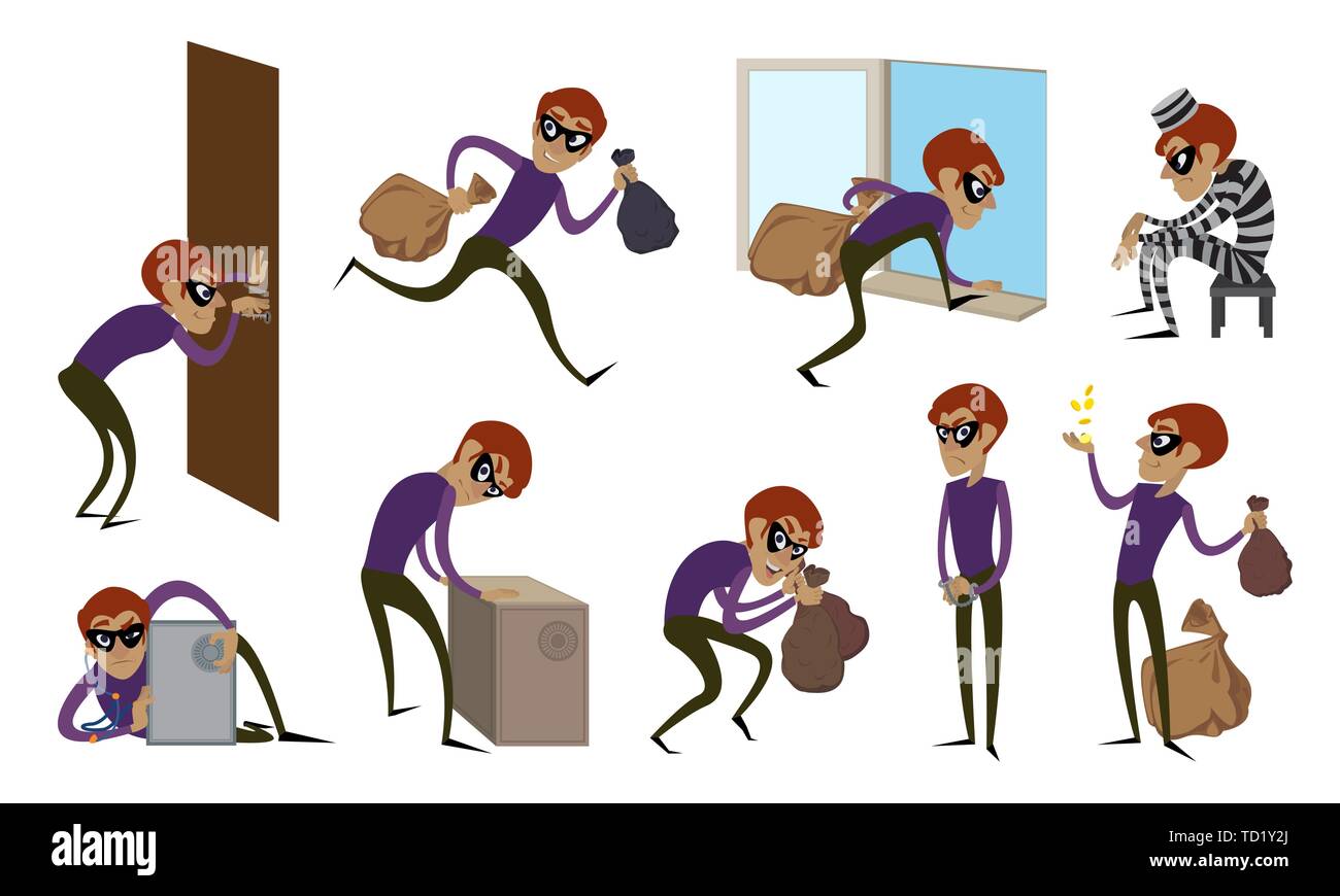 Cartoon Burglar High Resolution Stock Photography and Images - Alamy