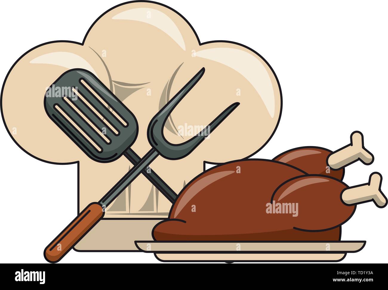 restaurant food and cuisine cartoons Stock Vector Image & Art - Alamy