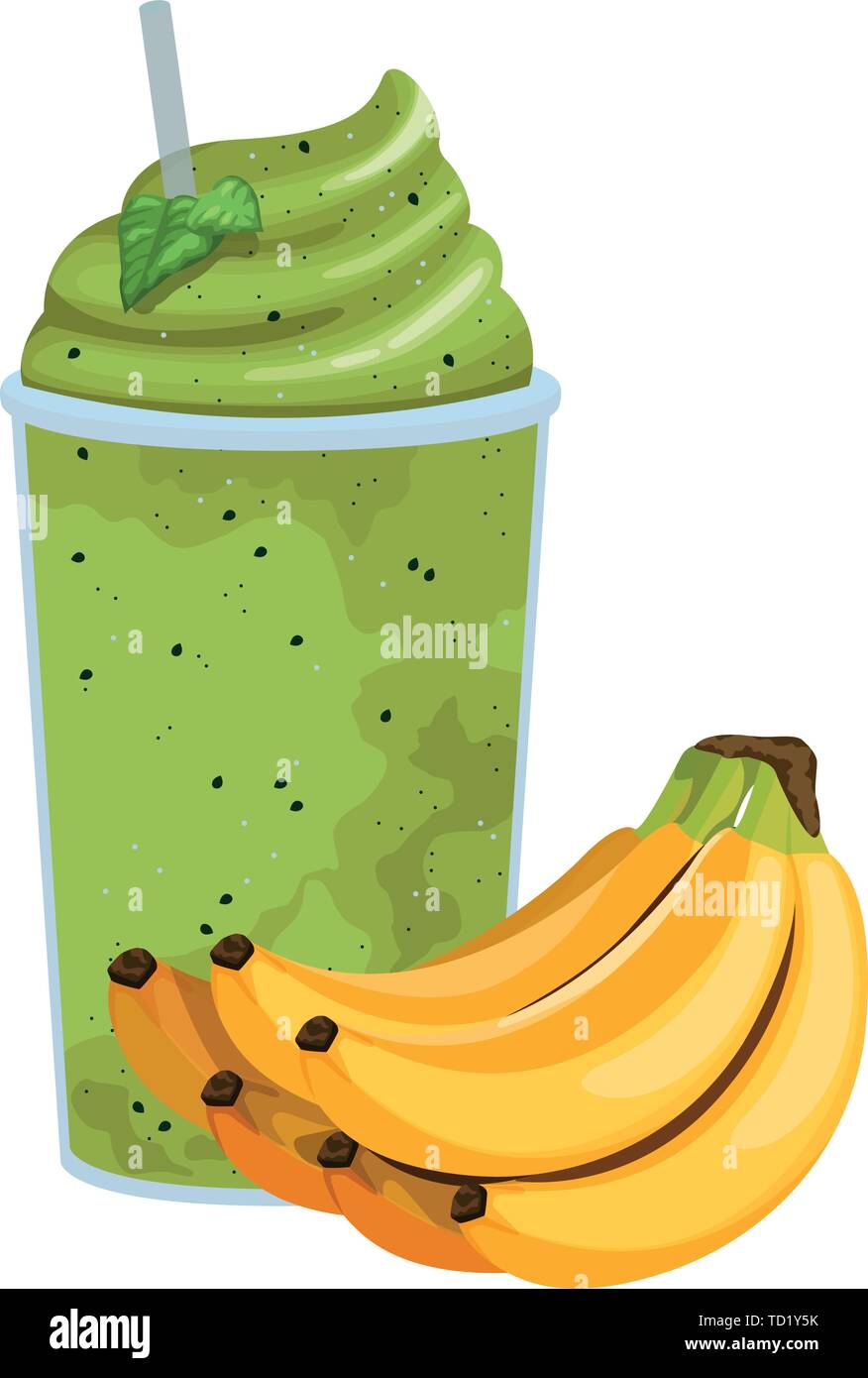 tropical fruit and smoothie drink Stock Vector Image & Art - Alamy