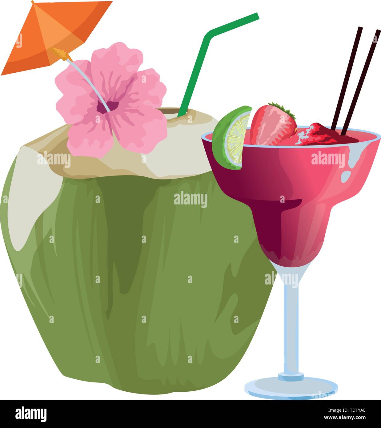 Strawberry slide Stock Vector Images - Alamy