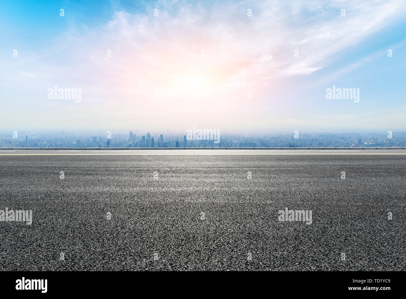 Aerial beautiful empty highway road hi-res stock photography and images ...