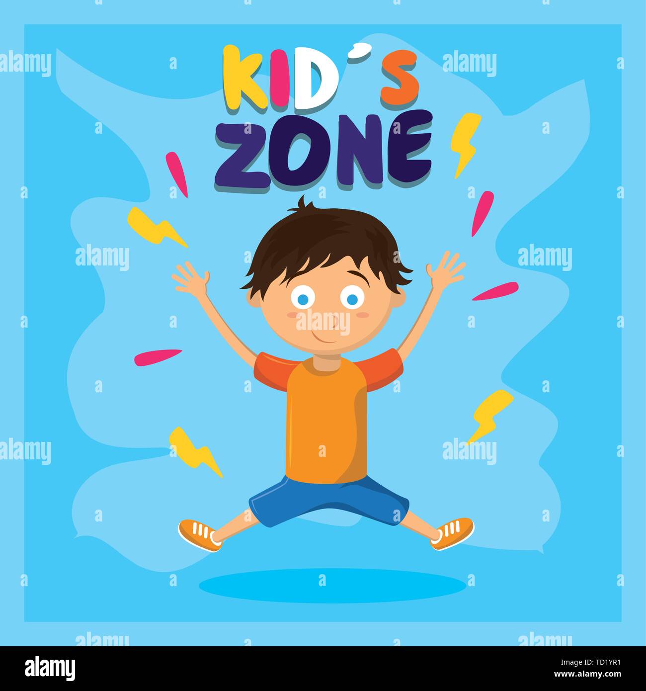 kids zone children entertaiment cartoons Stock Vector Image & Art - Alamy