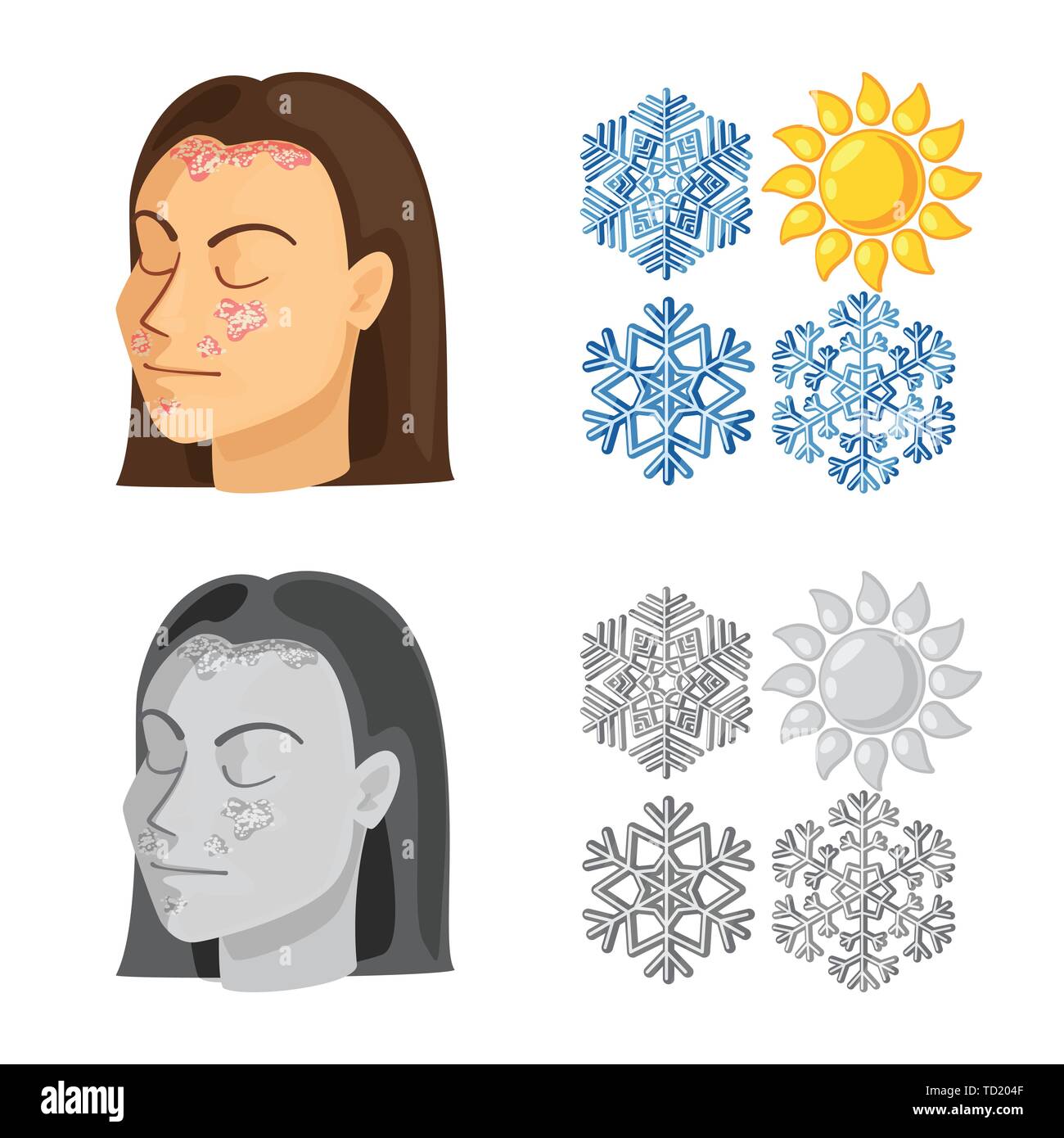 Heat stress disease Stock Vector Images - Alamy