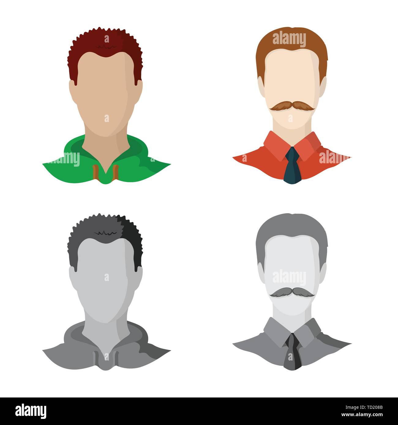 Vector design of professional and photo icon. Collection of ...
