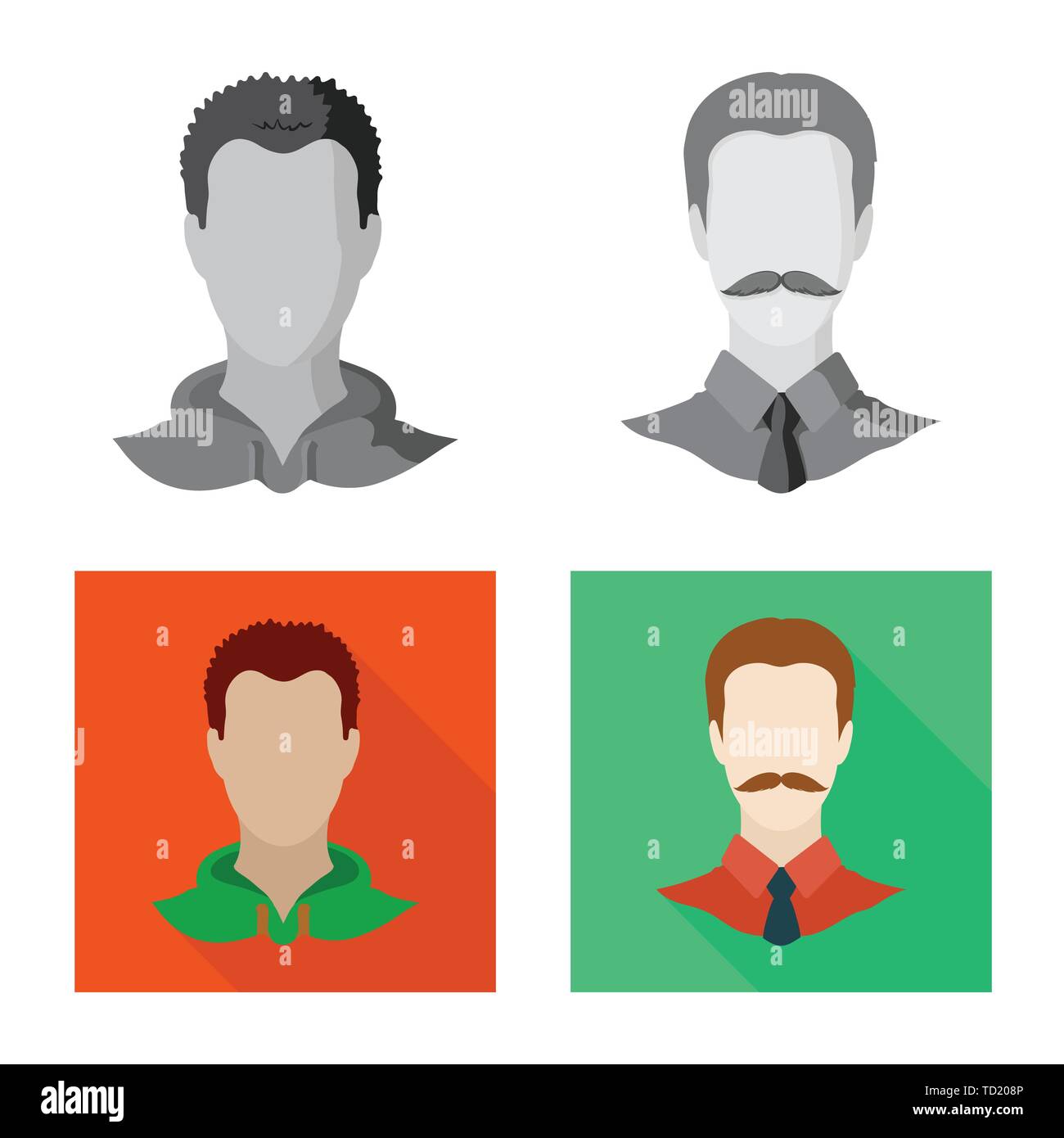 Vector illustration of professional and photo logo. Set of professional ...