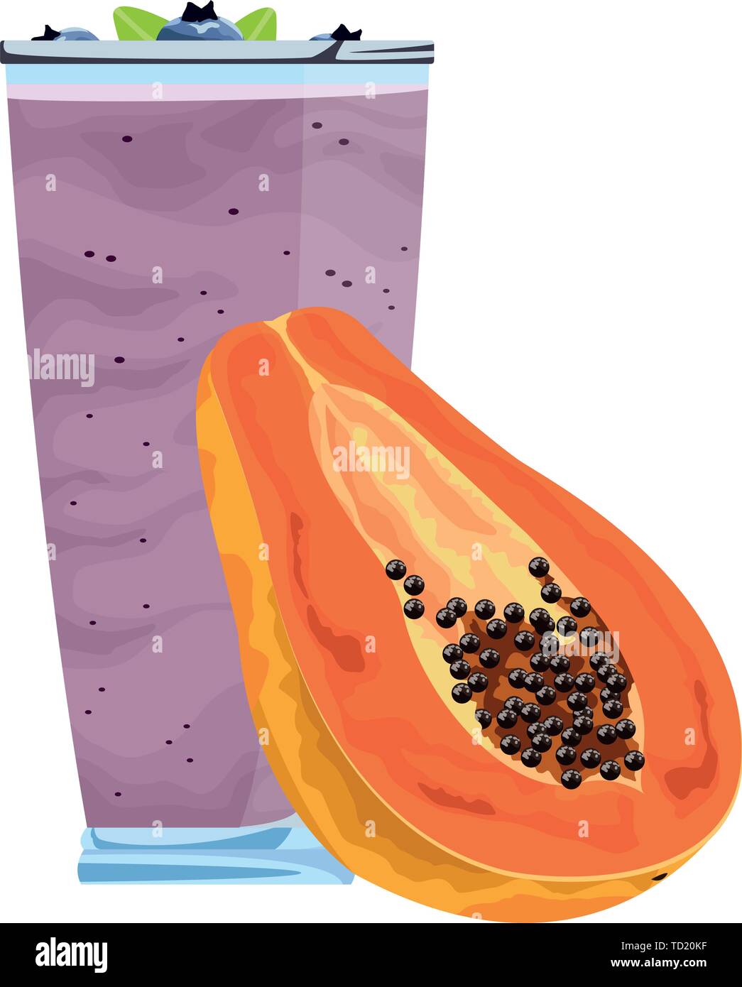 tropical fruit and smoothie drink Stock Vector Image & Art - Alamy
