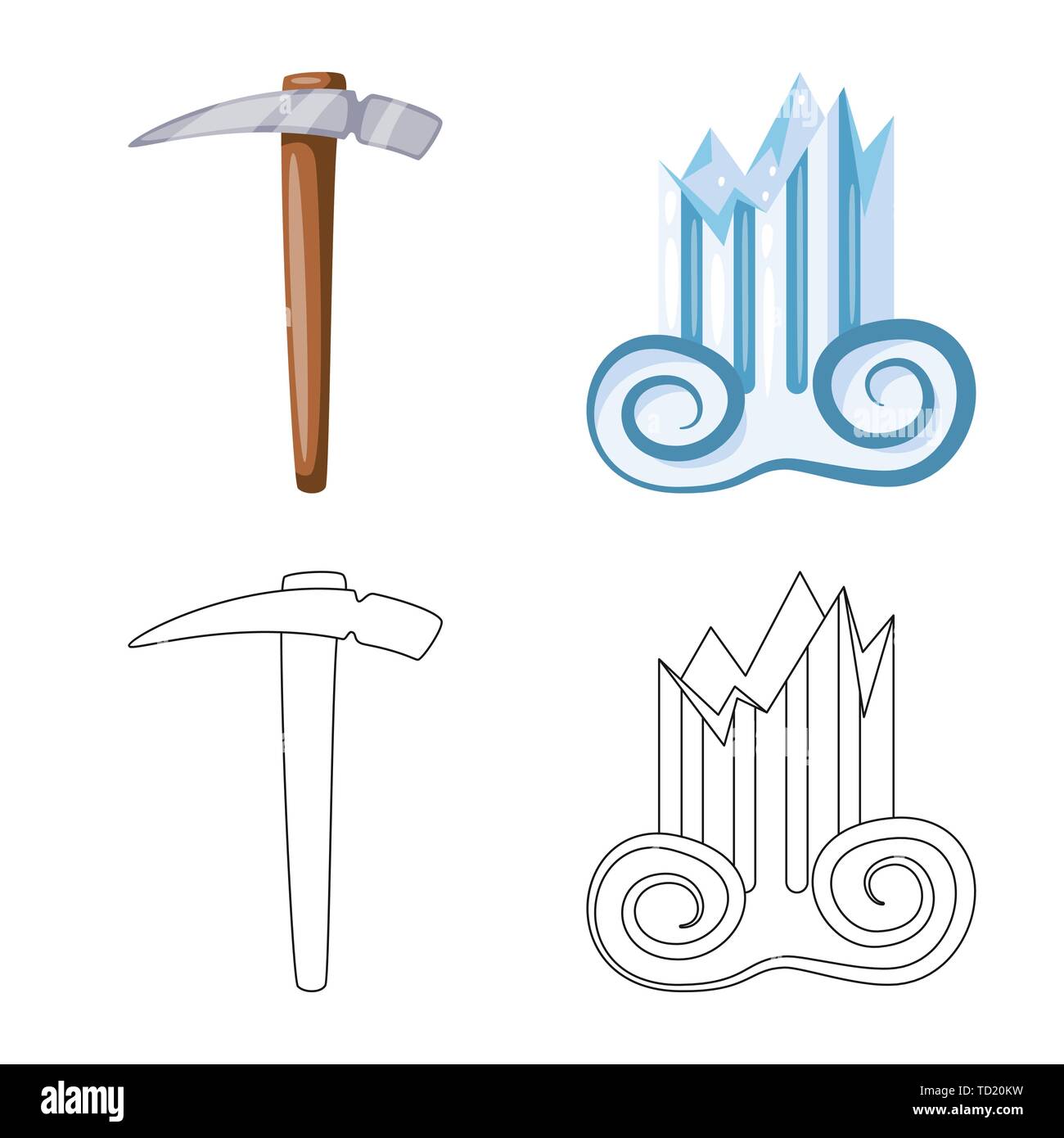 Vector design of story and items icon. Collection of story and ...
