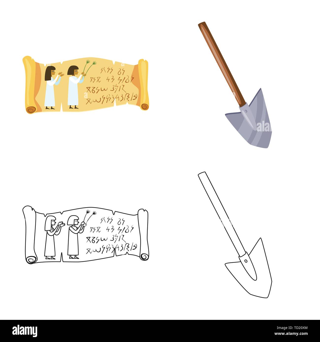 Working papyrus Cut Out Stock Images & Pictures - Alamy