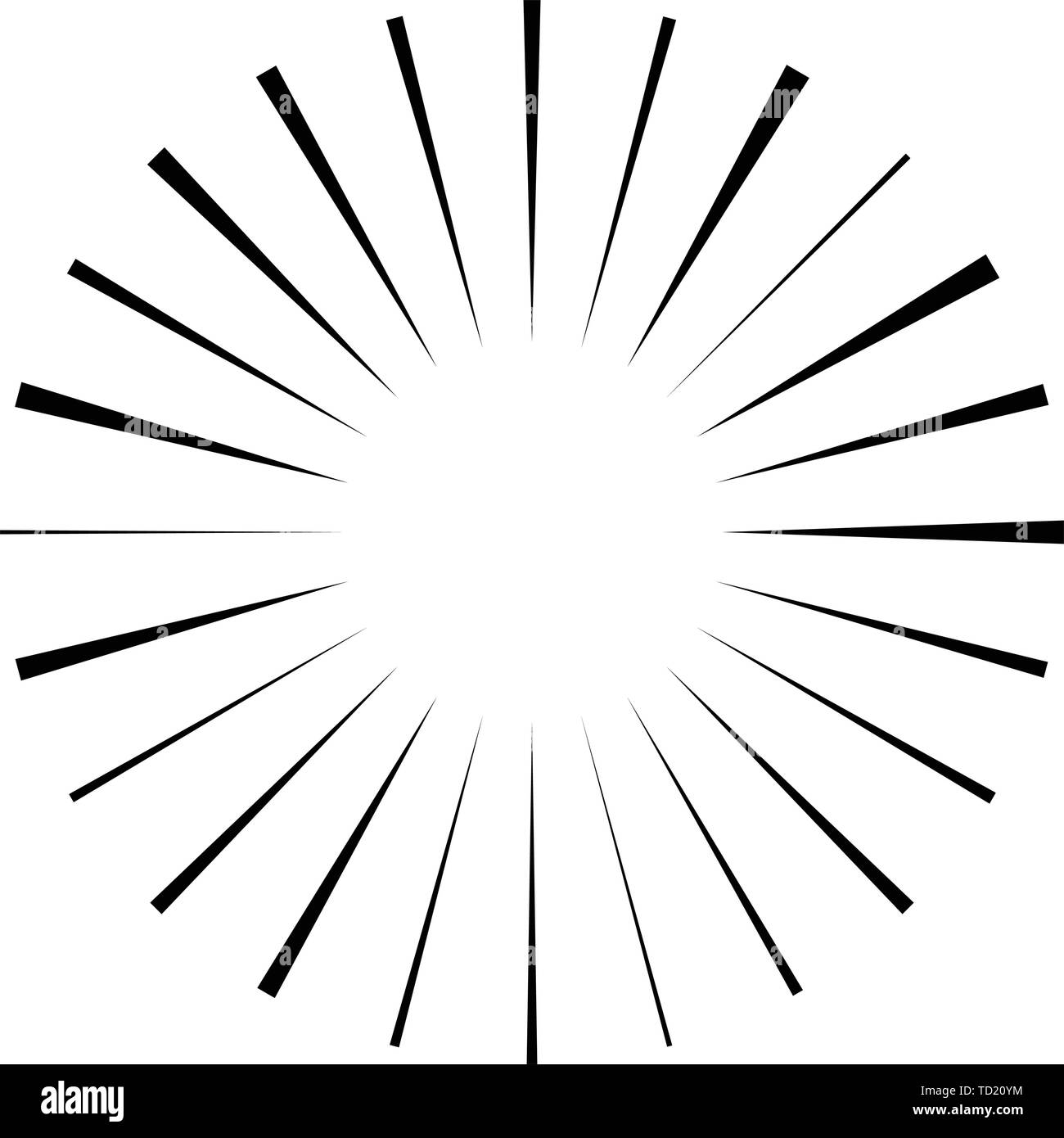 Radial, radiating element. Concentric, centripetal abstract design ...
