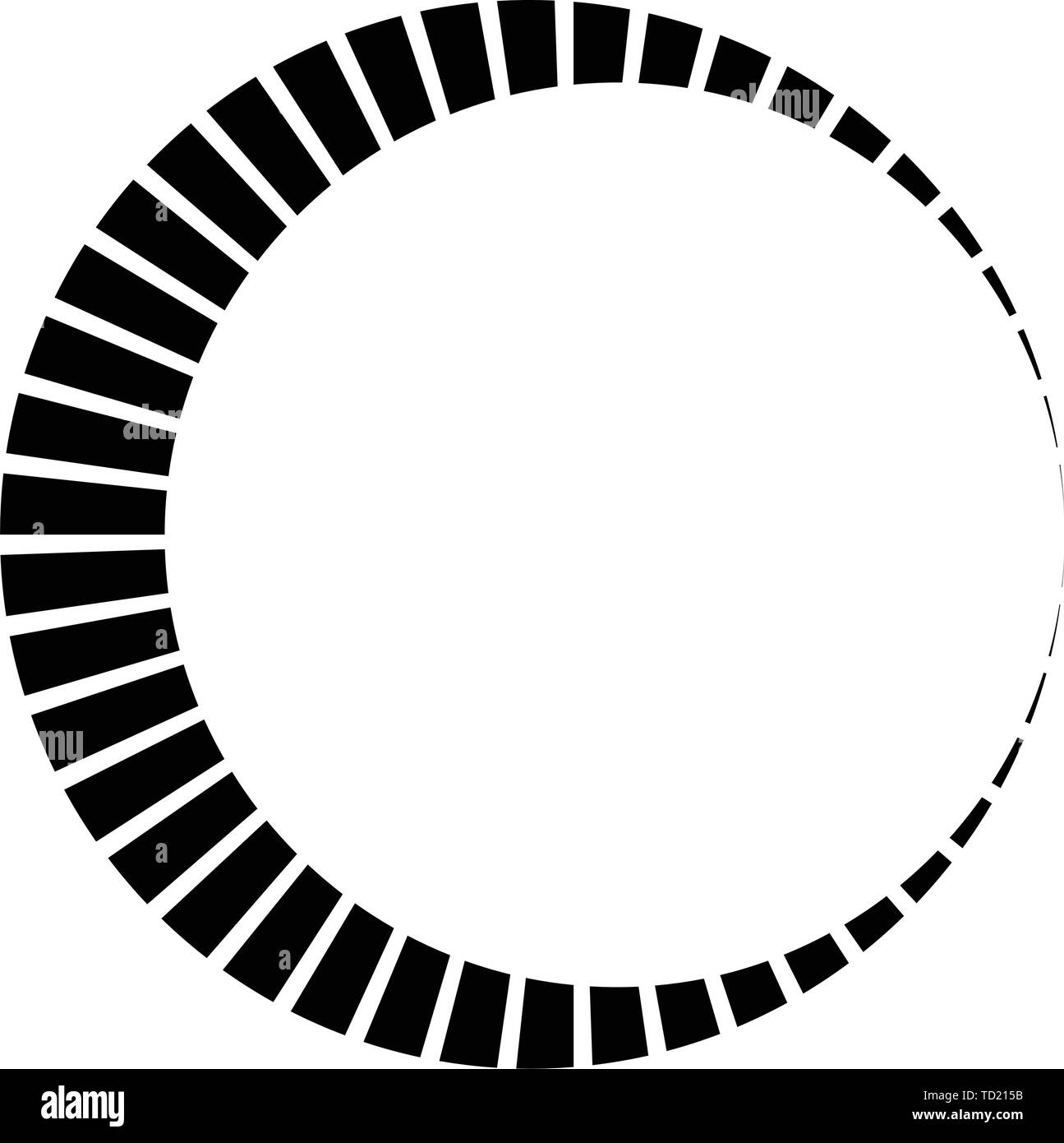 Radial, radiating element. Concentric, centripetal abstract design ...
