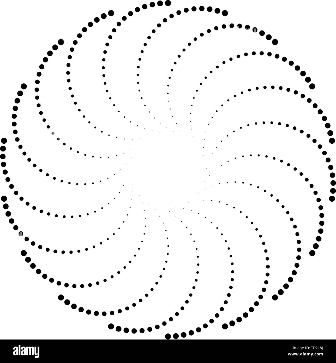Dotted lines dots radial lines abstract design element Stock Vector ...