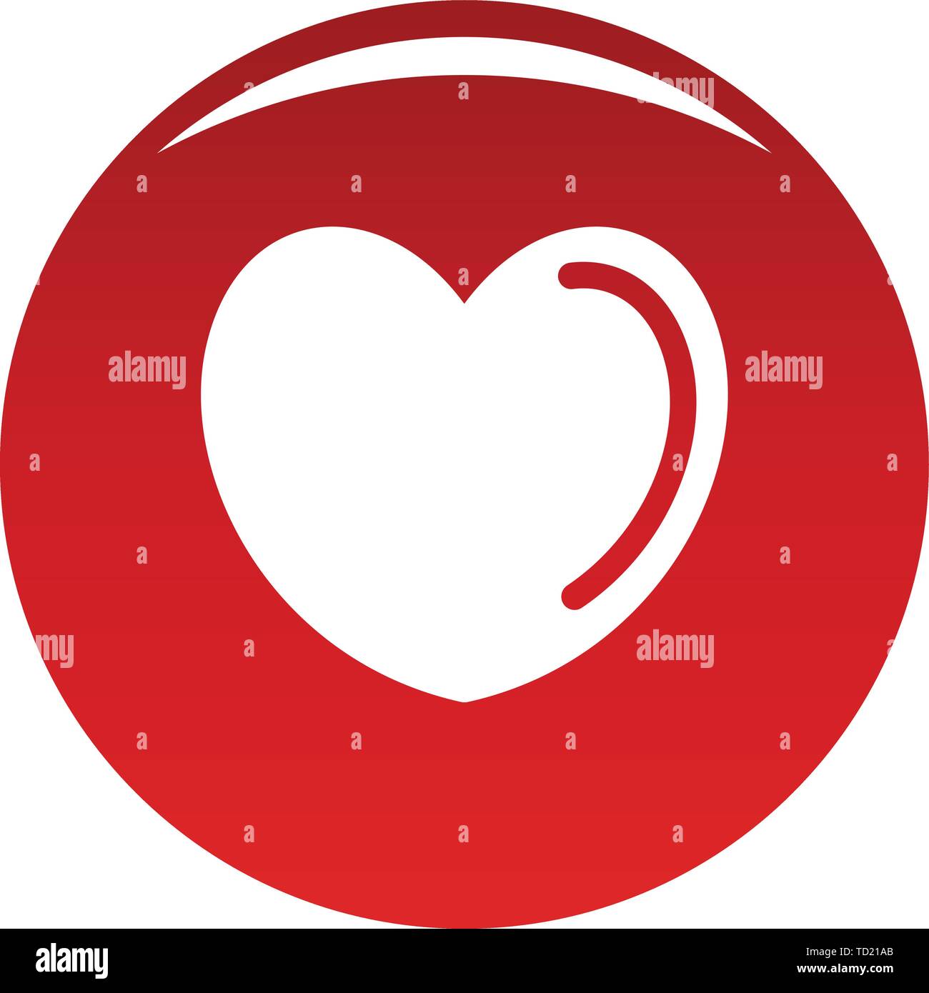 Poisoned heart icon. Simple illustration of poisoned heart vector icon ...