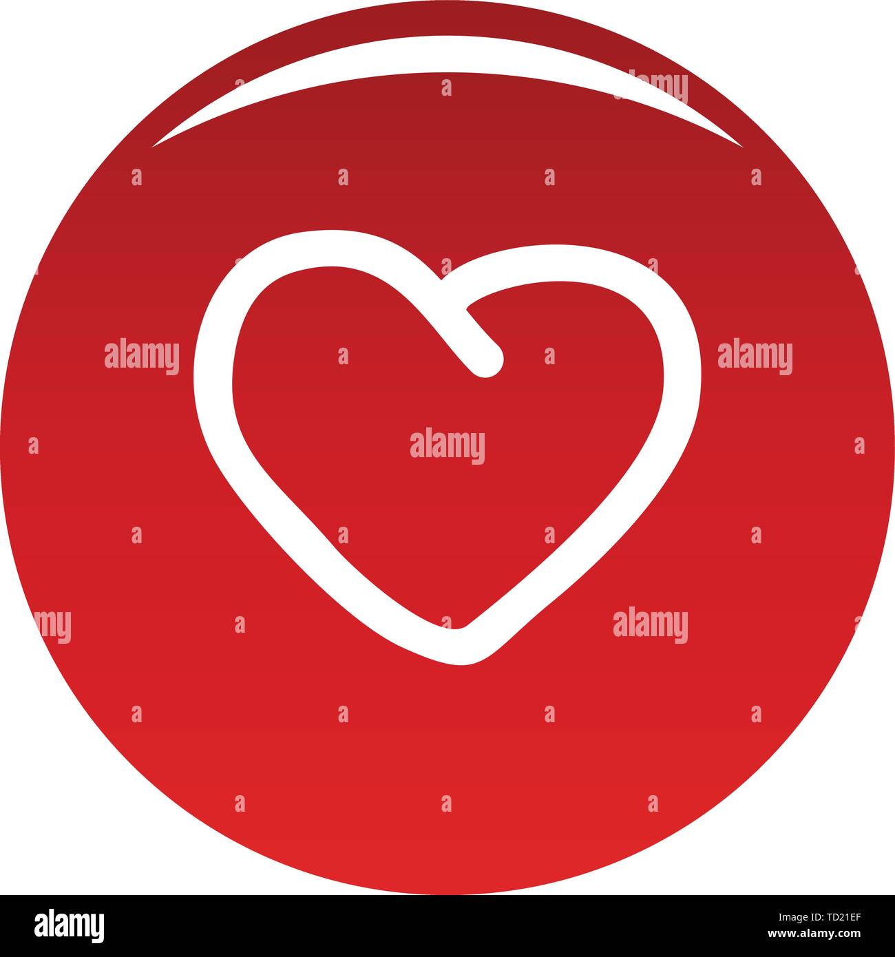 Big heart icon. Simple illustration of big heart vector icon for any ...