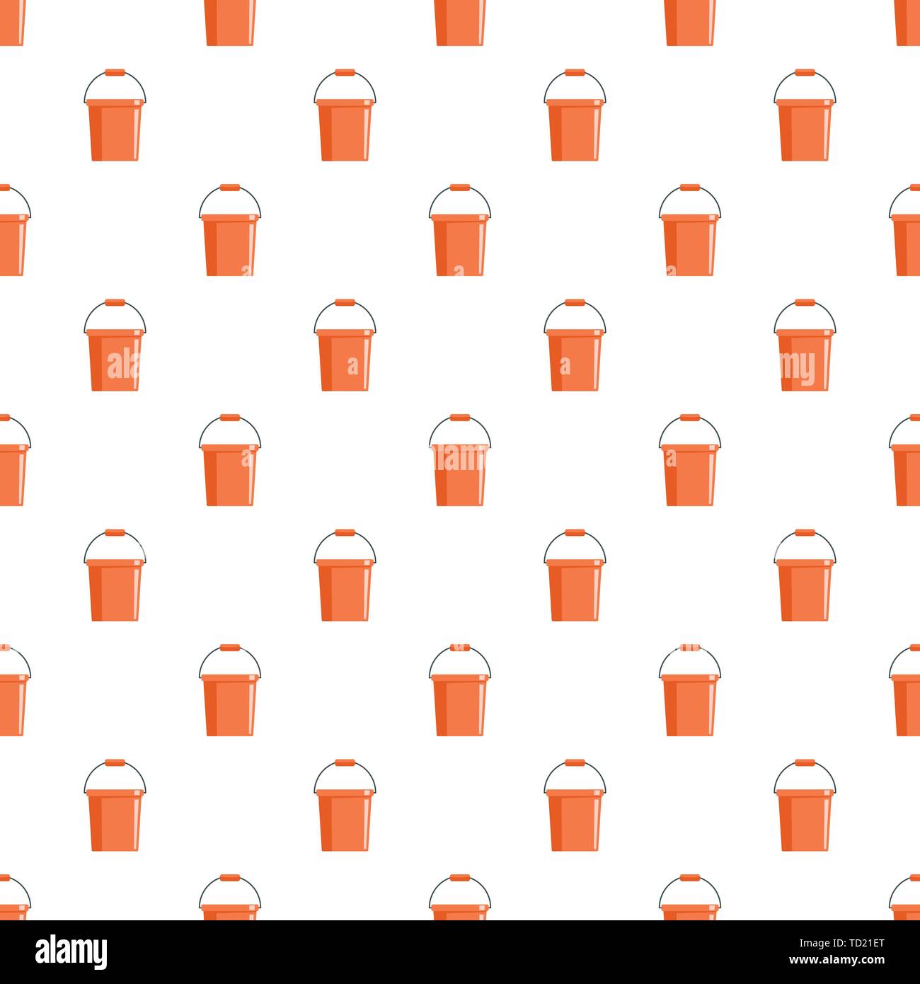 Plastic bucket pattern seamless vector repeat for any web design Stock ...