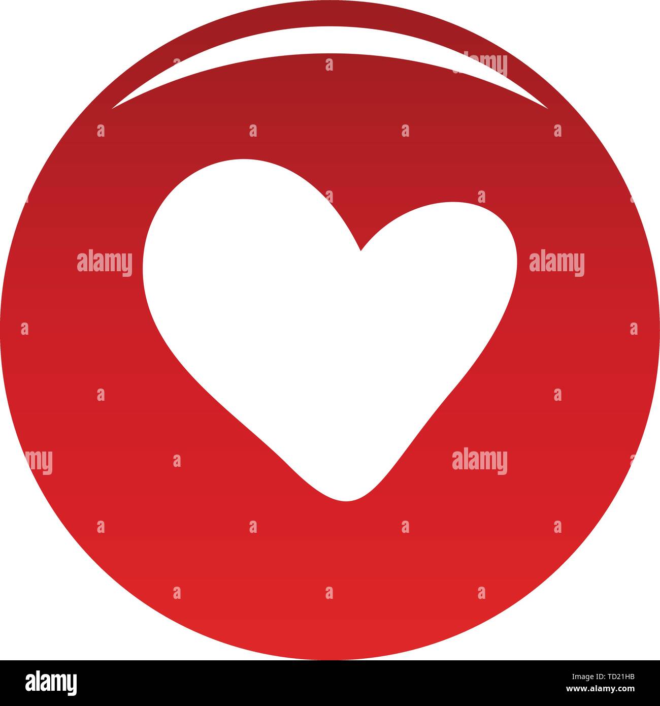 True heart icon. Simple illustration of true heart vector icon for any ...