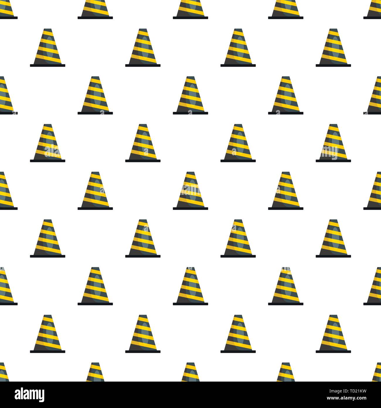 Striped cone pattern seamless vector repeat for any web design Stock ...