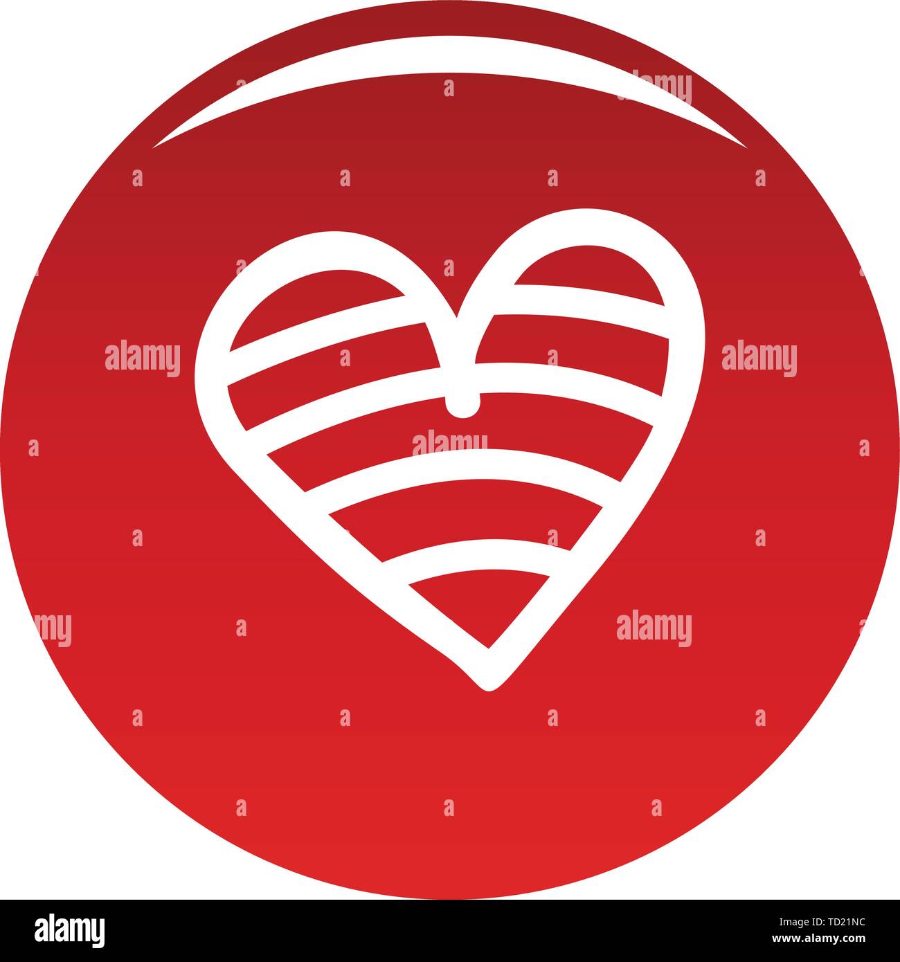 New heart icon. Simple illustration of new heart vector icon for any ...