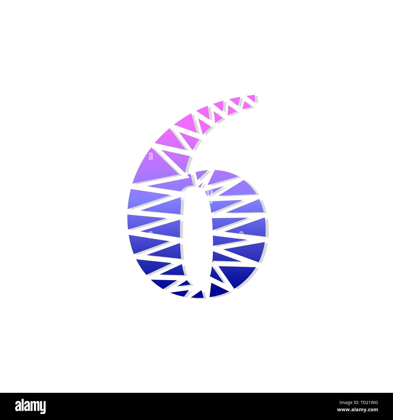 Logo number vector. Abstract logo number Stock Vector Image & Art - Alamy