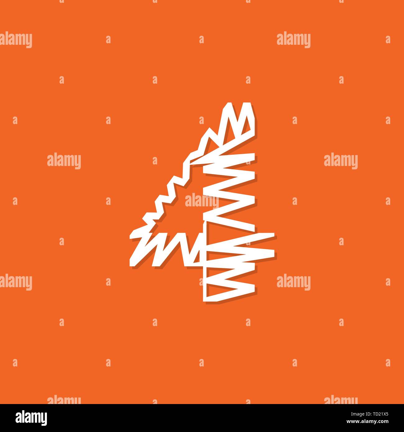 Logo number vector. Abstract logo number Stock Vector Image & Art - Alamy