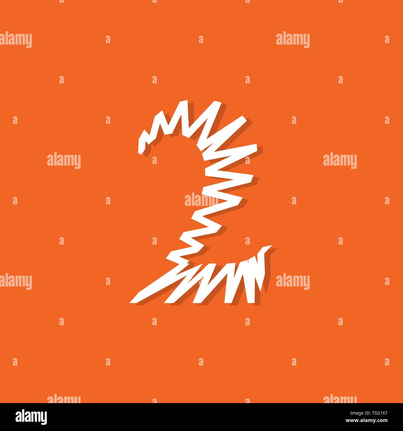Logo number vector. Abstract logo number Stock Vector Image & Art - Alamy