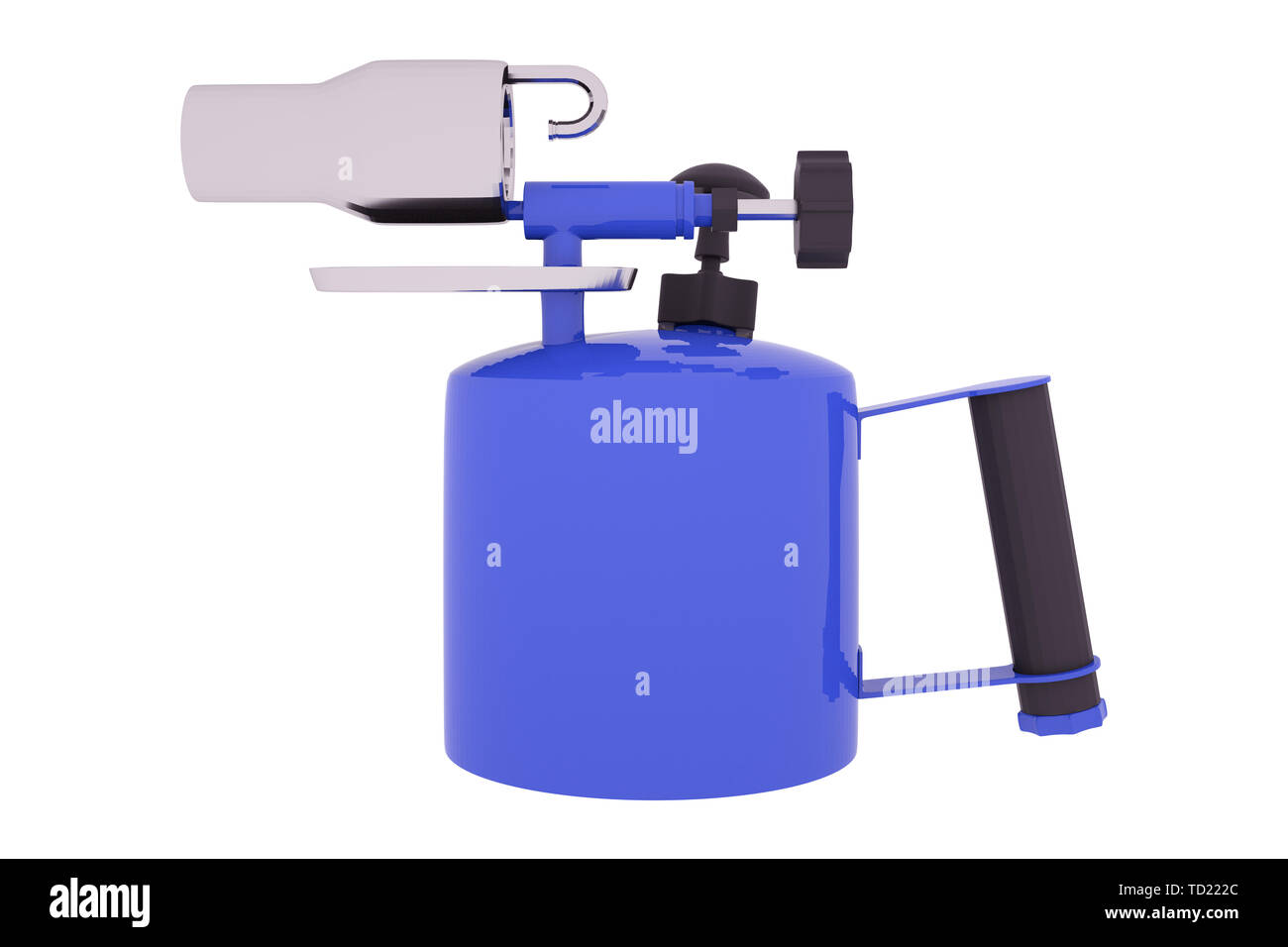 blow-torch isolated on white background. 3d rendering Stock Photo - Alamy