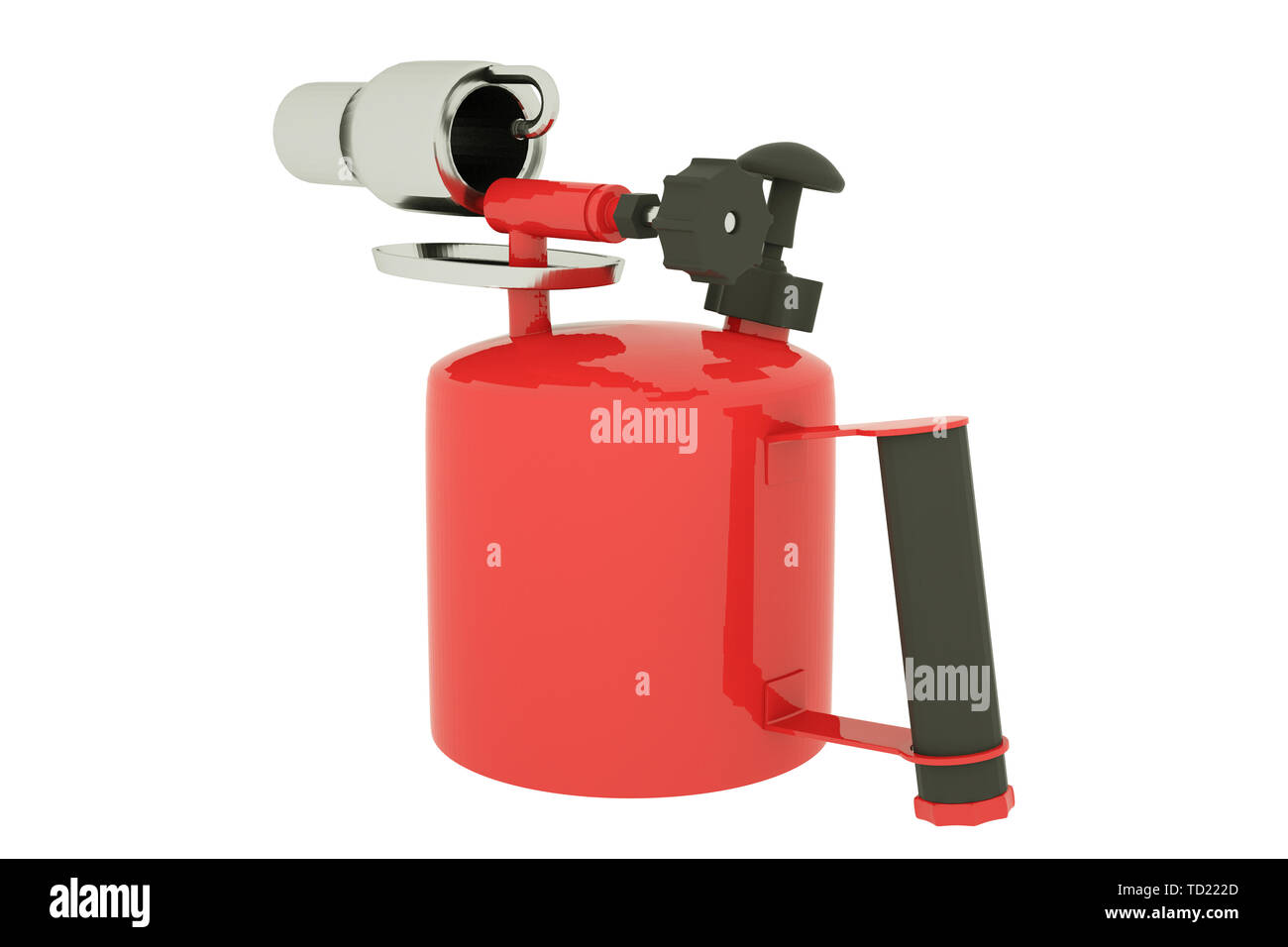 blow-torch isolated on white background. 3d rendering Stock Photo - Alamy