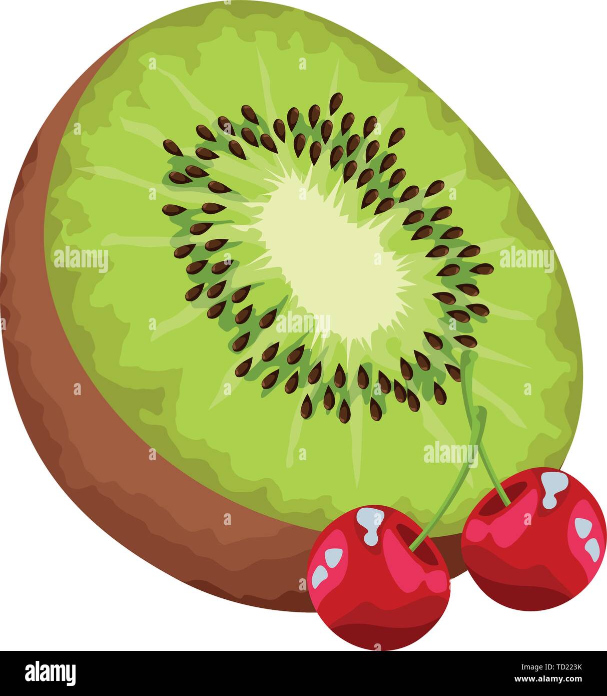 Tropical delicious fruit icon cartoon Stock Vector Image & Art - Alamy