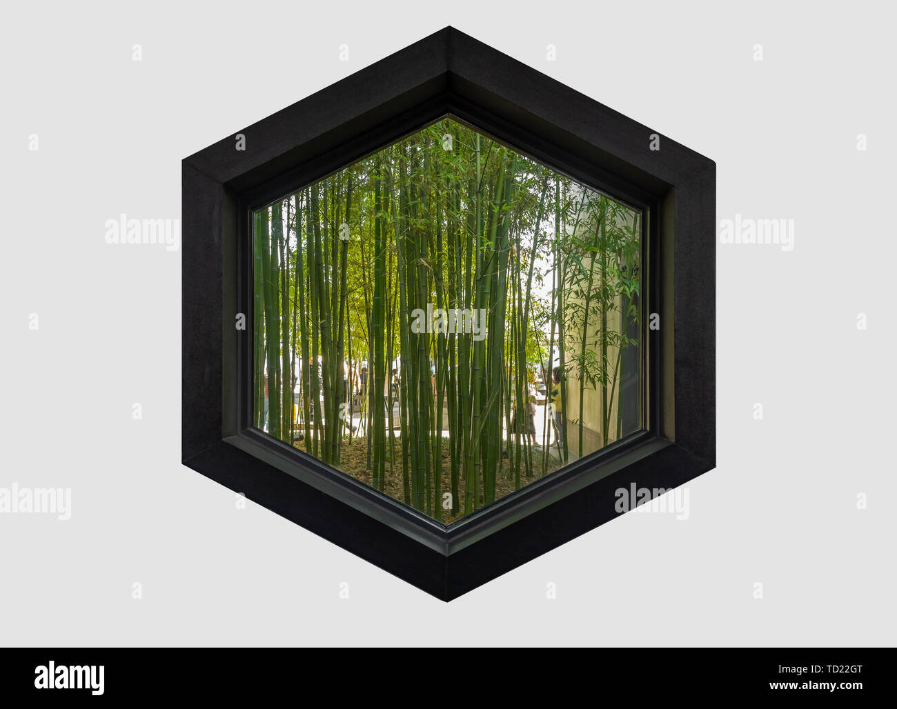 Flower windows in classical gardens in Suzhou Stock Photo - Alamy
