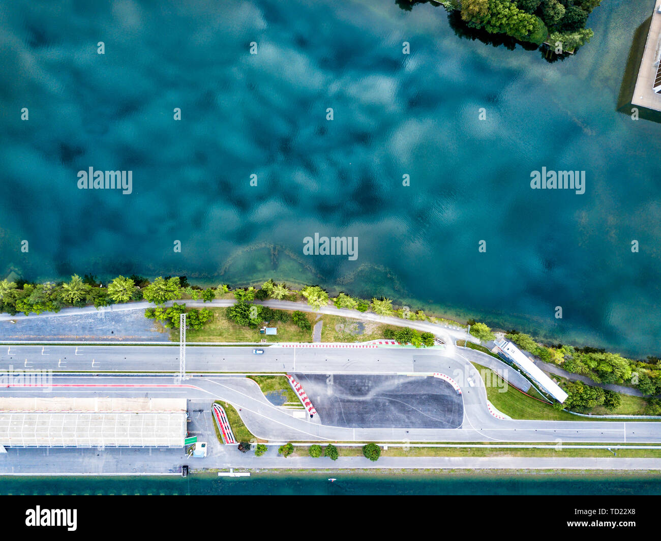 Aerial shot Montreal F1 Raceway Stock Photo - Alamy