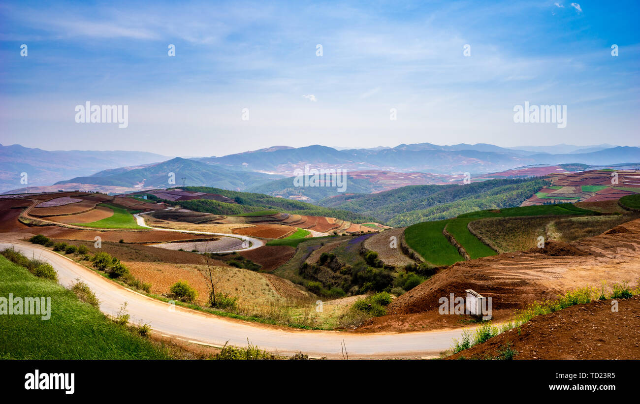 Red Land of Dongchuan, Yunnan Province Stock Photo - Alamy