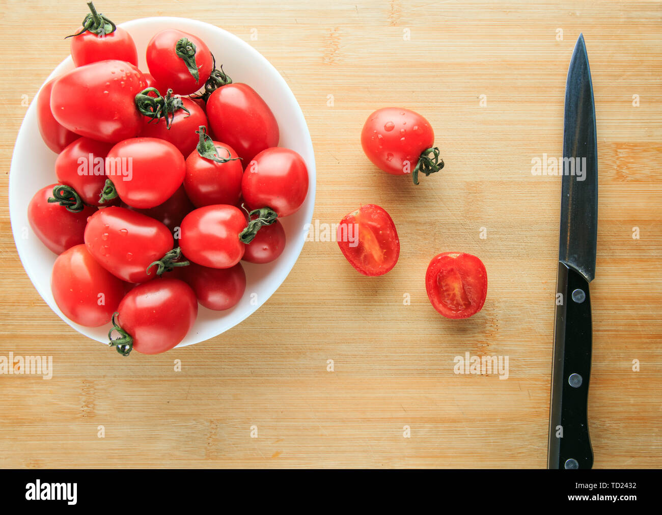Fresh, delicious little tomatoes Stock Photo - Alamy
