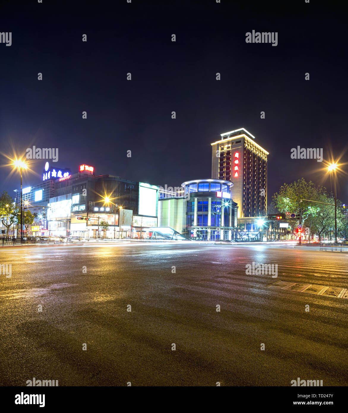 The modern city night background Stock Photo - Alamy